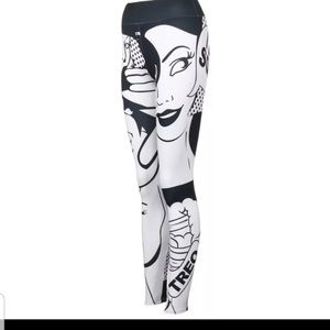 Pants & Jumpsuits | I Love Squats Comic Strip Workout Tights | Poshmark